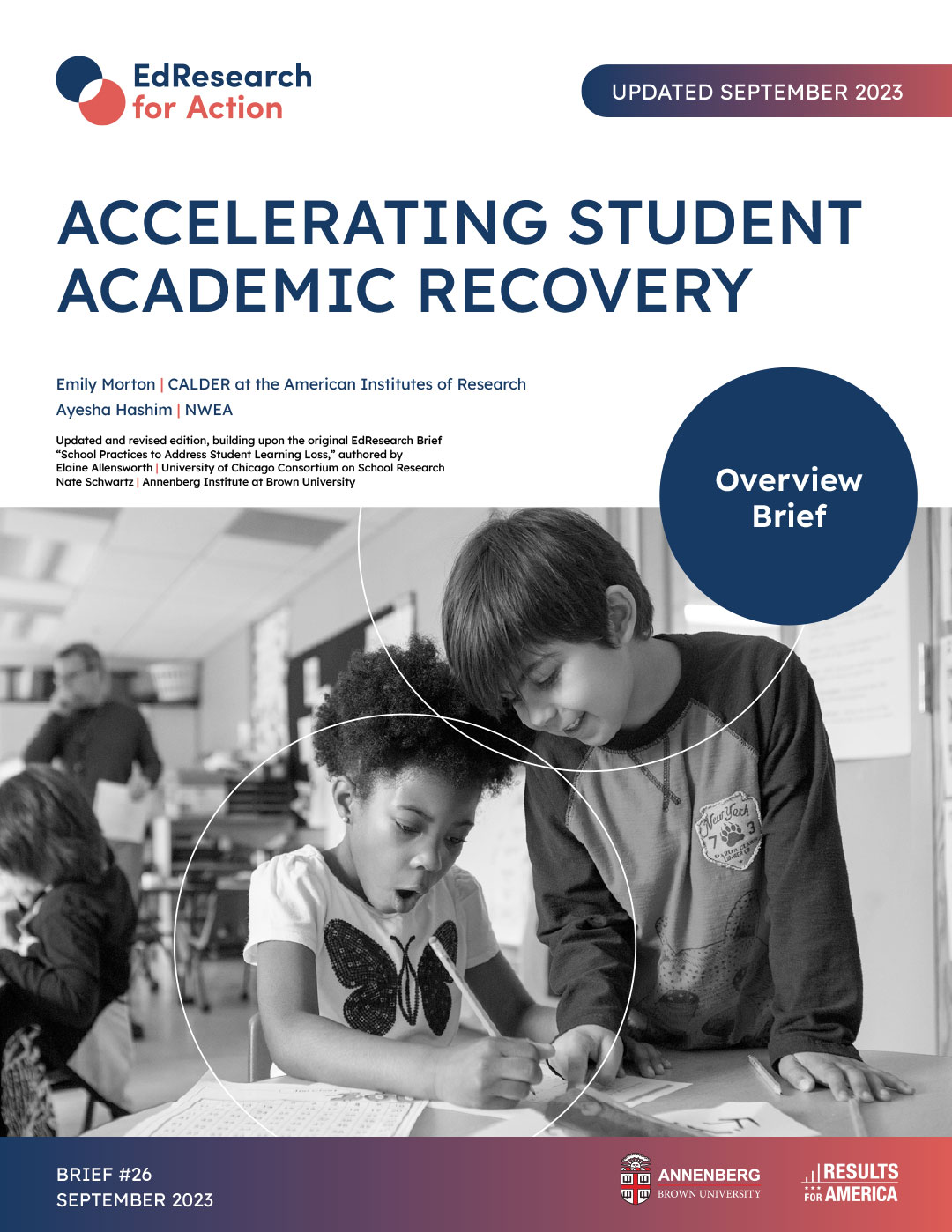 Accelerating Student Academic Recovery - EdResearch for Action